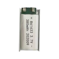 China 861633 Polymer Lithium Battery 10C Discharge Pure Cobalt 380mAh Shaver 3.7V Rechargeable Battery for sale