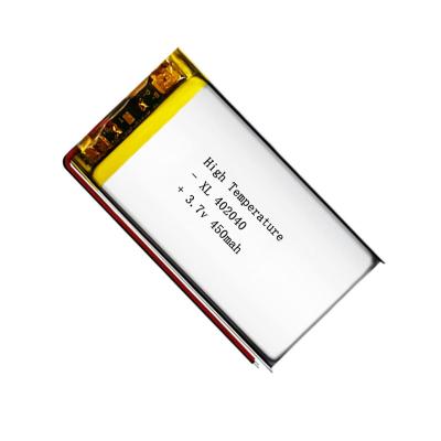China China Suppliers 402040 Rechargeable ultra Thin Lipo 3.7v 450mah Battery Solid State Battery Li-polymer for sale