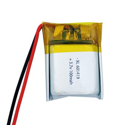 China Cheap Price 601419 3.7v 100mah 90mah Polymer Lithium Ion Battery Rechargeable Lipo Battery for sale