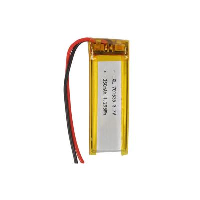 China 701535 3.7V 350mAh Rechargeable Li-Polymer Battery for POS Machines and Small Electronic Devices for sale