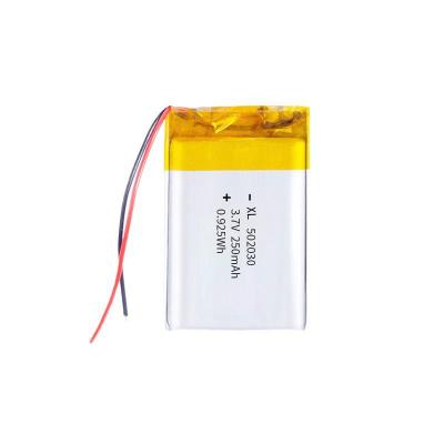 China 502030 3.7V 250mAh Rechargeable Li-Po Battery for Smart Watch Bluetooth Headset Toys for sale