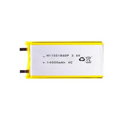 China Deep Cycle 3.6V 4C Soft Polymer Pouch Lithium-ion Battery 14000mAh Low-temperature Resistant Long-life High Energy for sale
