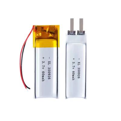 China 350926 3.7 V Lipo Battery 350926 3.7v 55mah 60mah Small Lipo Battery - for sale
