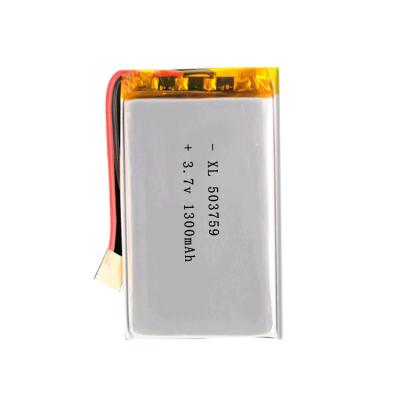 China 503759 Polymer Lithium Battery 1300mAh for Speaker Lamp Toy Digital Small Household Appliances 3.7V Charging Pool for sale