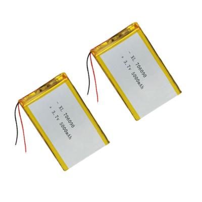 China 706090 3.7v 5000mah Lithium Polymer Lipo Rechargeable Battery for Power Bank Products for sale