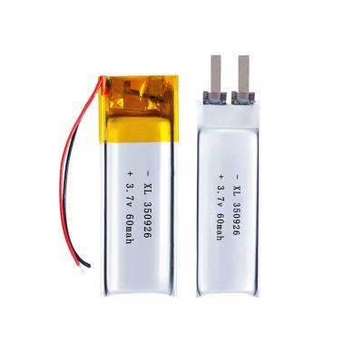 China 350926 Polymer Lithium Battery 60mAh Smart Bracelet Digital Bluetooth Headset 3.7V Point Reading Pen Lithium Battery for sale