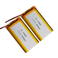 China Rechargeable 3.7v 3000mah Lithium Polymer 103565 103665 Li Ion Customize Flat Lipo Battery With PCB for sale
