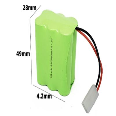 China Custom Ni-MH Ni-CD Rechargeable Battery Pack 2.4v-24v Sizes for Home Appliance Applications Sub C AA AAA for sale