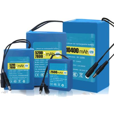 China Rechargeable Large-capacity Lithium-ion Battery Pack 2600mah, 7800, 10400mah Suitable for Outdoor Power Music Battery for sale