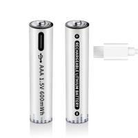 China Logo Print Lithium 1.5v AAA USB Rechargeable Charging Battery 1.5v Triple a Type-c Port Aa Usb Rechargeable Batteries for sale