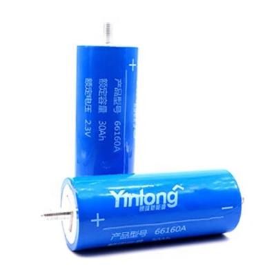 China Lithium Battery LTO 66160 Yinlong Lithium Titanate Battery Long Cycle Life 2.3v 30ah CE Certified 1year Warranty 1.19kg for for sale