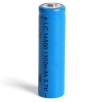 China Cheap LC 14500 Lithium Battery Long Cycle Rechargeable 3.7V1300mAh Mouse & Flashlight Battery Strong Light 1 Year Warranty for sale