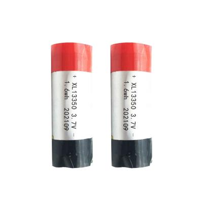 China 13300 13350  13450 3.7V 500mah Rechargeable Lithium Battery 400mah 500mAh 650mah Cylindrical Battery for sale