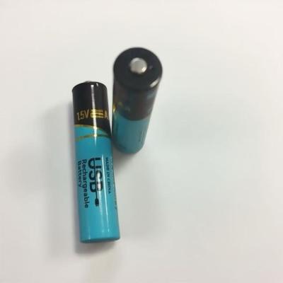 China USB-C Rechargeable AA Batteries, 1.5V 2200mWh for Smart Locks, Cameras, Toys. Long-Lasting & Fast Charging for sale