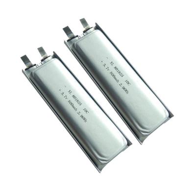 China 801855 10C 25C Discharge Rate High Rate Polymer Lithium Battery 3.7v 800mAh Rechargeable Battery  for Electric Model Aircraft for sale