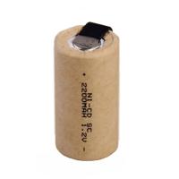 China 2200mAh 2800mAh 1.2V NiCd Battery Cell with 500-800 Cycles for Power Tools and Cordless Drills for sale