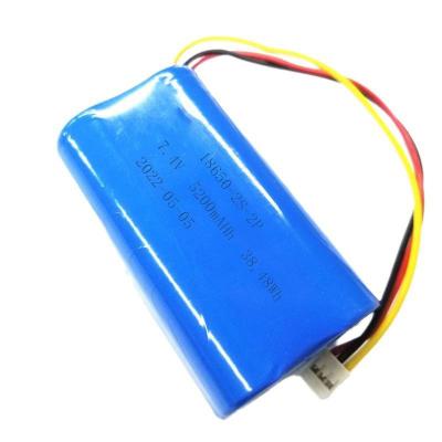 China 18650 2S2P 7.4V 5500mAh Solid State Li-ion Battery Pack with 500 Cycles for Portable Electric Equipment for sale