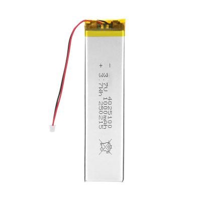 China High Capacity 1000mAh 3.7V Lithium Polymer Battery with 500 Cycles for Household and Lighting Equipment for sale