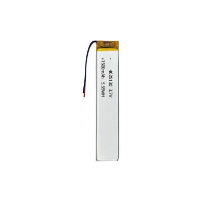 China 1500mAh 800 Cycles 4025130 Size Prismatic Lithium Polymer Battery for Home Appliances and Lighting for sale