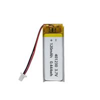 China 401230 Size Prismatic Lithium Polymer Battery with 500 Cycles and 3.7V Voltage for Intelligent Wearable Devices for sale