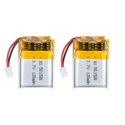 China Rechargeable 3.7V 120mAh Lithium Polymer Battery with 500 Cycles Lifespan for Smart Watches - 501520 Model for sale