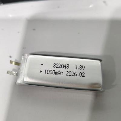 China 822048 3.8V 1000mAh High Voltage Lithium Polymer Battery for Mini Electronics for sale