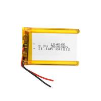 China 3.7V 104060 3000mAh Lithium Polymer Battery for Power Bank GPS Tracker Smart Lock and LED Lighting for sale