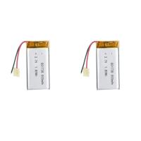 China 801738 Lithium Polymer Battery 3.7V 500mAh Soft Pack Lithium Battery for Bluetooth Earphones and Smart Wearable Devices for sale