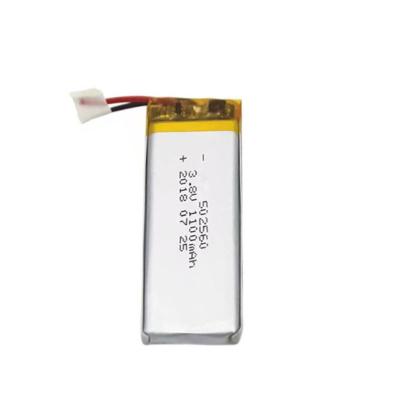 China 502560 Lipo Battery 1100mAh 3.8V Li-Polymer Battery for Beauty Device and Mosquito Repellent Lamp for sale