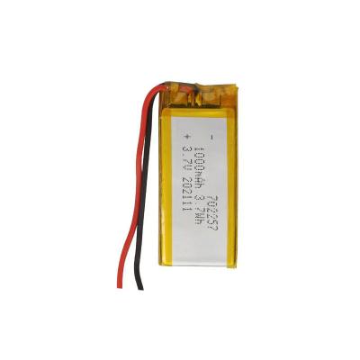 China High Capacity 702257 3.7V 1000mAh Rechargeable Lithium Polymer Battery for Portable Devices and Small Home Appliances for sale