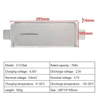 China 3.7V 76Ah Lithium Battery High Rate Large Single Cell Electric Vehicle and Energy Storage Power Cell for sale