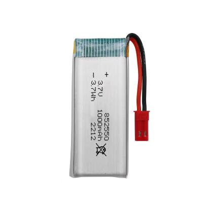 China 852550 3.7V 1000mAh 15C High Rate Polymer Lithium Battery for Drone Remote Control Car Air Pump for sale