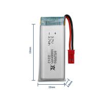 China 852550 3.7V 1000mAh 15C High Rate Polymer Lithium Battery for Drone Remote Control Car Air Pump for sale