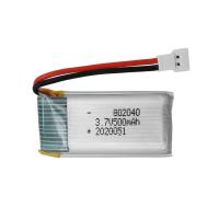 China 802040 3.7V 500mAh High Rate Lithium Battery for Drone Intelligent Robot Sweeper and Massager for sale