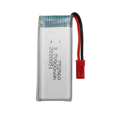 China 3.7V 900mAh 30C High Rate LiPo Battery 752560 for Drone RC Aircraft Power Tools for sale