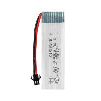 China 721855 Lithium Polymer Battery  3.7V 500mAh  25C High Rate Discharge  for RC Aircraft and Model Drone for sale