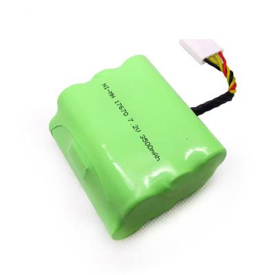 China Rechargeable Ni-MH 4/3A 17670 3500mAh 7.2V Sweeper Battery Pack for sale