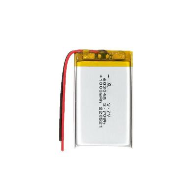 China 603048 Lithium Polymer Battery 3.7V 1000mAh Rechargeable Battery for Game Controller for sale