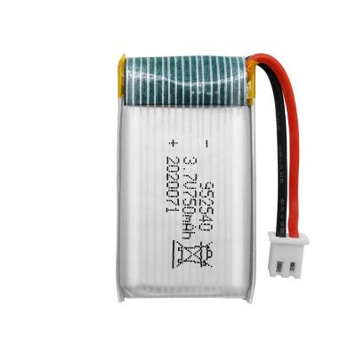 China 952540 3.7V 750mAh 30C High Rate Polymer Battery for Quadcopter RC Drone Aircraft Model for sale