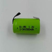 China 2/3A Ni-MH 1.2V 1500mAh Rechargeable Battery Cell for Power Tools for sale