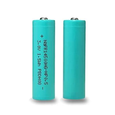 China 14500 Cylindrical Sodium Ion Battery Cell 3.0V Rechargeable Battery for Electric Toothbrushes and Toys for sale