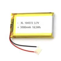 China Rechargeable 104372 Lithium Polymer Battery 3.7V 5000mAh Replacement Battery for LED Lights Toys and Digital Devices for sale