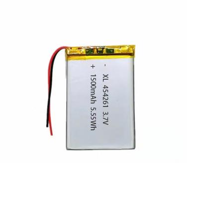 China 3.7V 1500mAh 454261 Lithium Polymer Battery Li Po Pouch Cell for Small Electronic Devices for sale