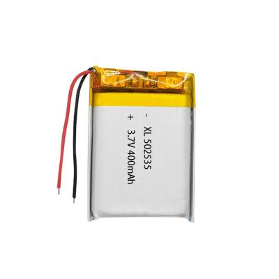 China 502535 Lithium Polymer Battery 3.7V 400mAh Rechargeable Li-Po Cell for Bluetooth Speakers for sale