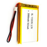 China 115570 Lithium Polymer Battery 3.7V 5000mAh High Capacity Rechargeable Li-Po Cell for Portable Fans and Power Banks for sale
