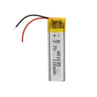 China 401035 Lithium Polymer Battery 3.7V 110mAh Rechargeable Li-Po Cell for Neckband Bluetooth Headphones for sale