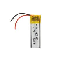 China 400930 Lithium Polymer Battery 3.7V 80mAh Rechargeable Li-Po Cell for Bluetooth Headsets Vehicle Central Control for sale