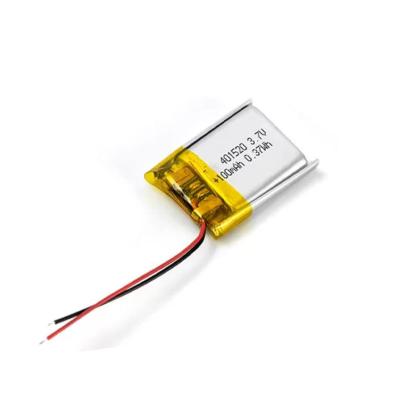 China 401520 3.7V 100mAh Lithium Polymer Battery for Smart Bracelets Wireless Keyboards Mice and Bluetooth Earphones for sale