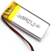 China 402040 Li-Po Lithium Polymer Battery 3.7V 300mAh for Bluetooth Voice Recorder for sale