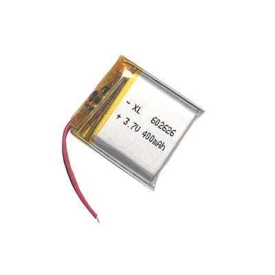 China 602626 Lithium Polymer Battery 3.7V 400mAh Rechargeable Li-Po Cell for Kids Smart Watches Digital Gadgets for sale